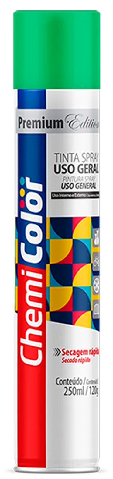 SPRAY USO GERAL VERDE CLARO 250ML CHEMICOLOR | Comercial Leal