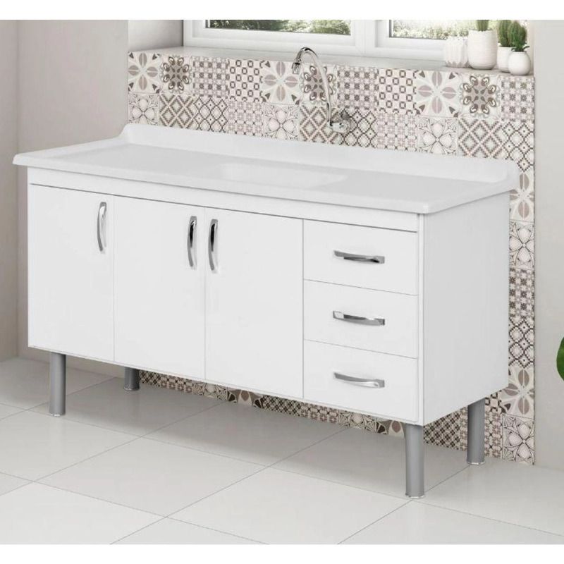 GABINETE RORATO 1,50 BRANCO | Comercial Prado