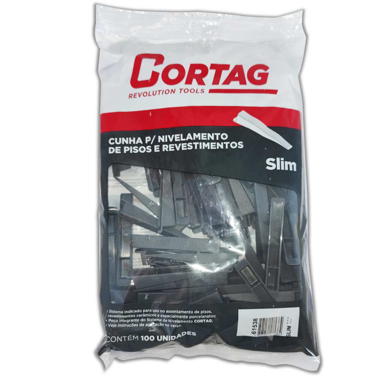 Cunha Slim Niveladora Porcelanato 61538 CORTAG 100 PEÇAS - Só Aqui ...