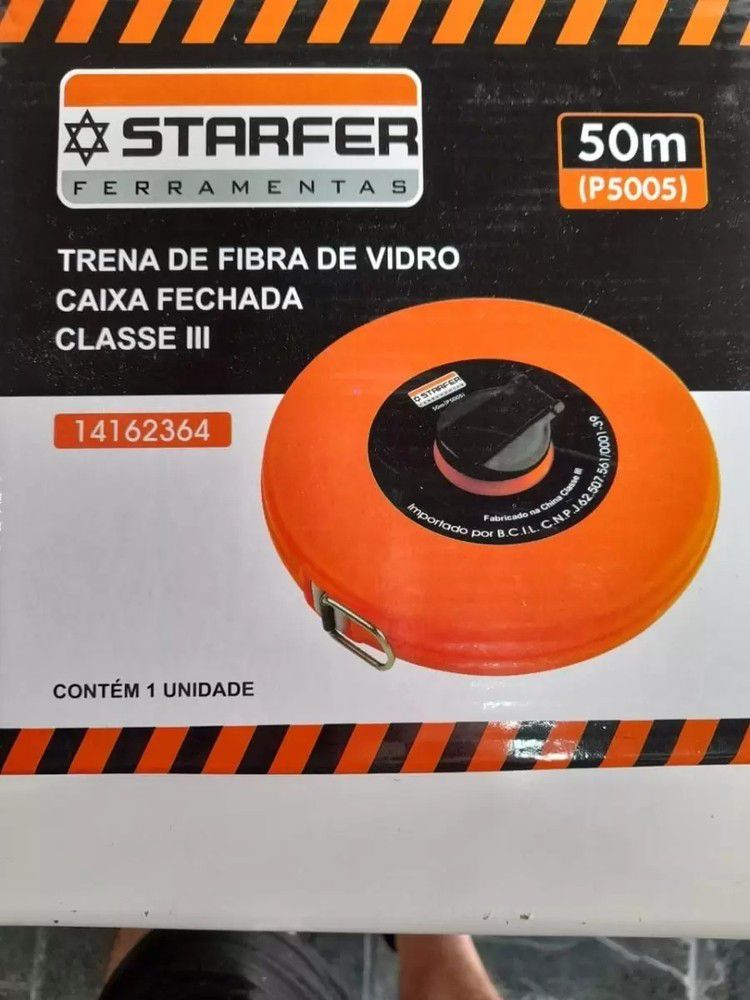 TRENA C/50M FIBRA FECHADA STARFER | Couto Materiais