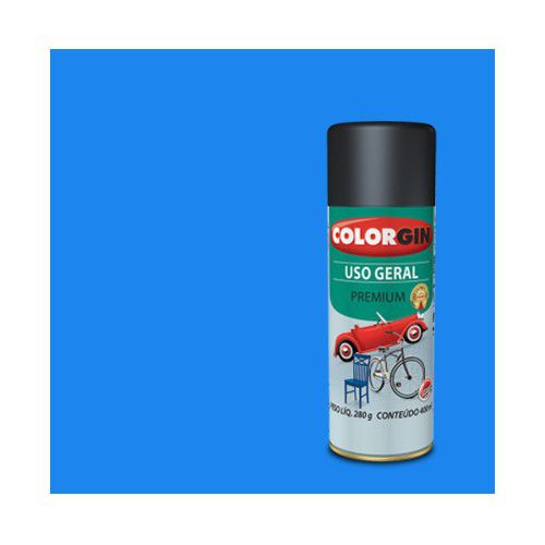 SPRAY USO GERAL PREMIUM AZUL MEDIO COLORGIN | Couto Materiais
