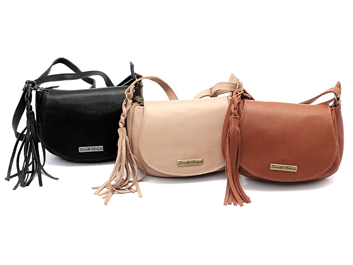 Kit 3 Mini Bolsas Pequena Couro Legítimo Tiracolo | Daniella Marques ...