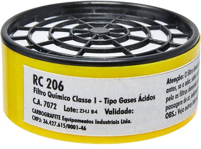 FILTRO RC 206 PARA CG306 CA7072 | Data Brasil - EPI's & Treinamentos