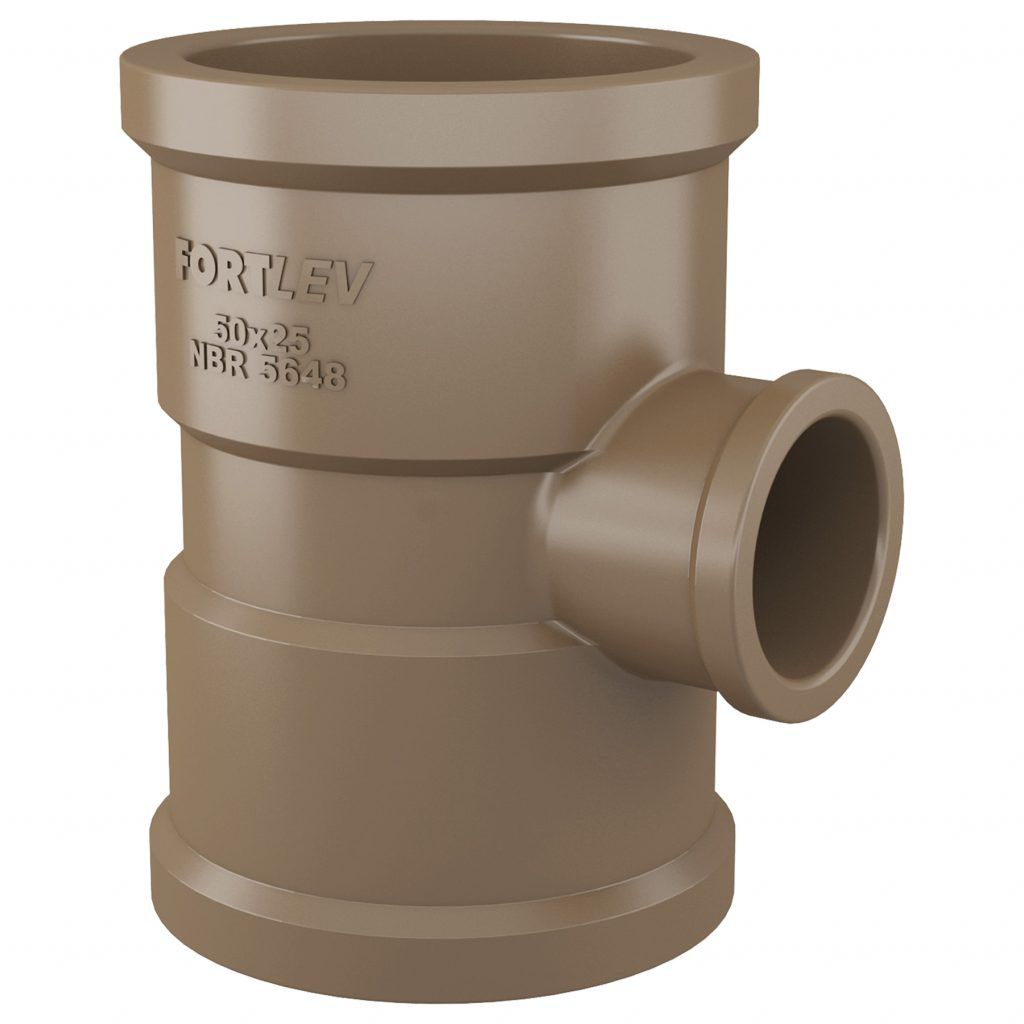 TE SOLDAVEL COM REDUÇÃO 40X25MM FORTLEV | Degraus Materiais de Construção