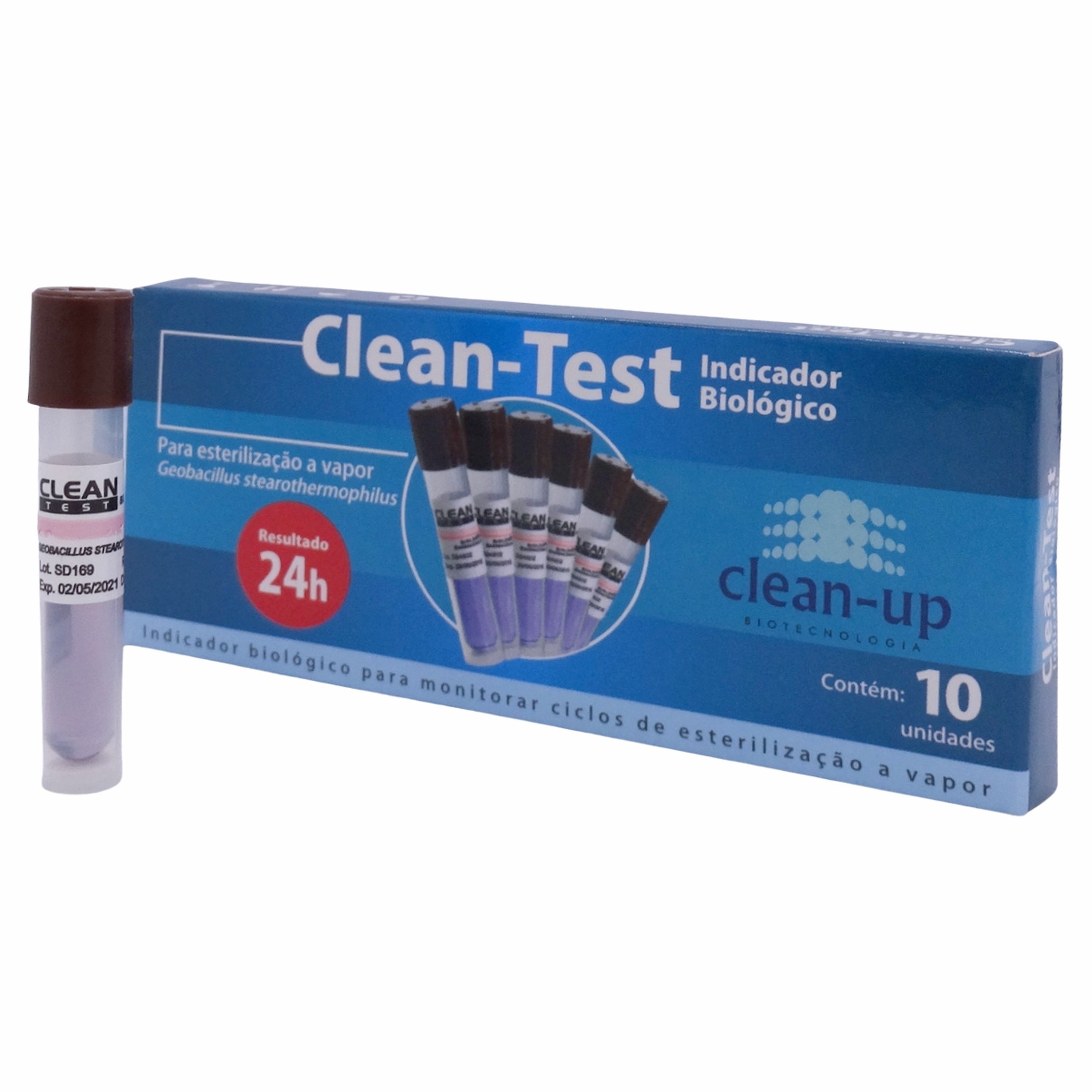Indicador / Teste Biológico Clean Test Com 10 Un p/ Autoclaves | DENTAL ...