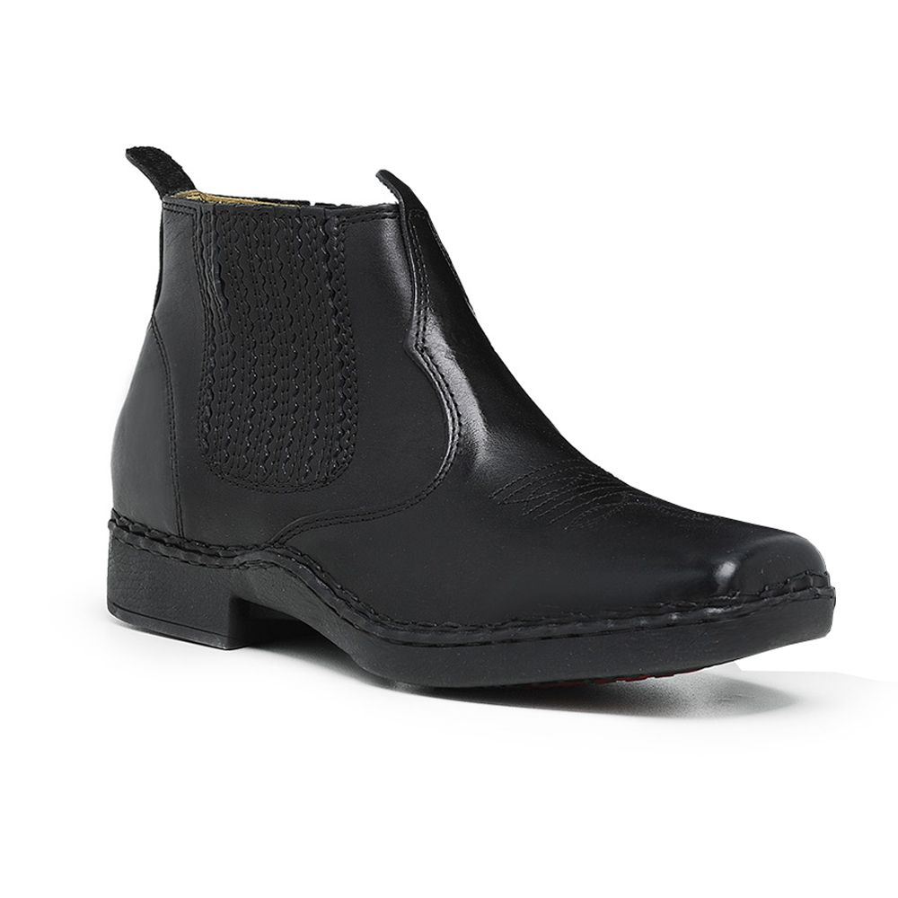 Botina Country Masculina Preta | KRN SHOES | Calçados Casuais