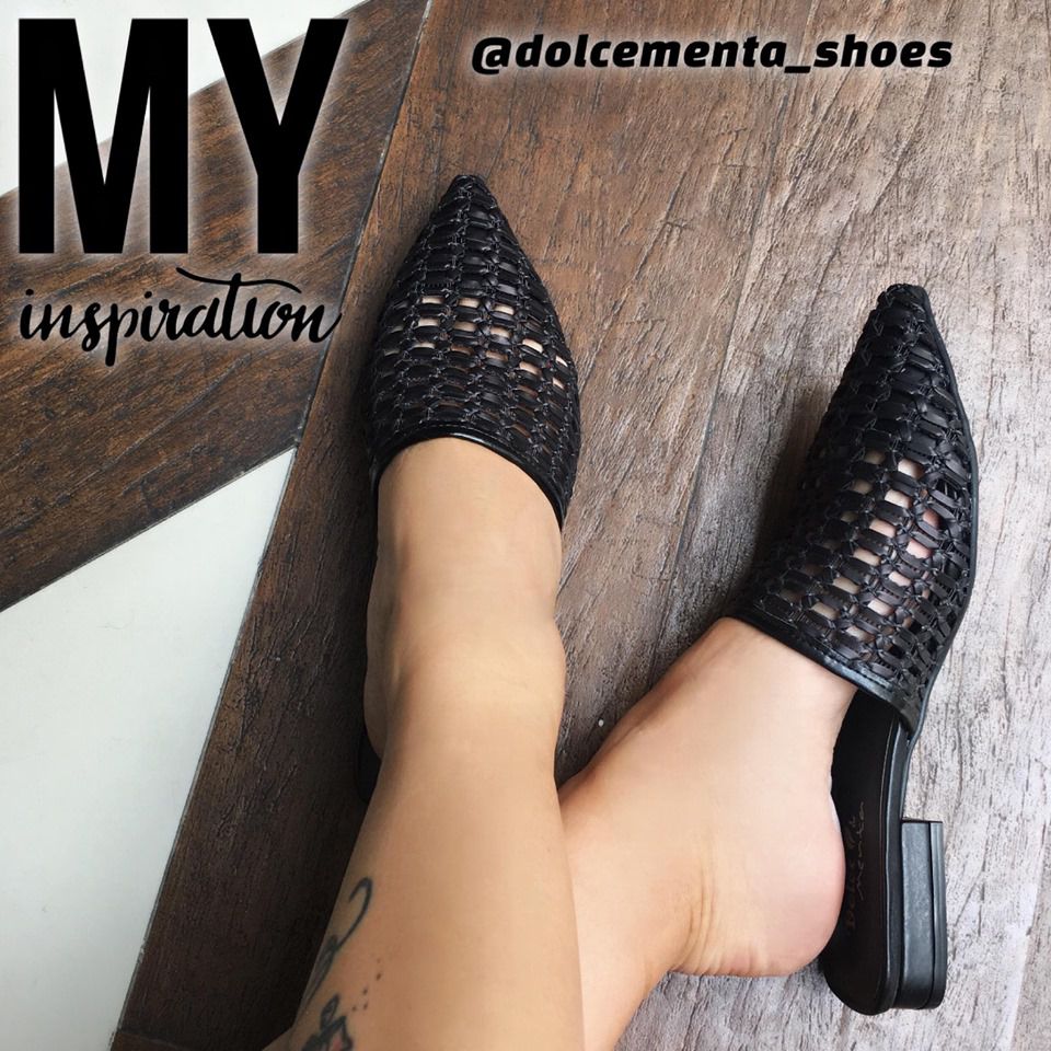 Mule tricê preta | Dolce & Menta