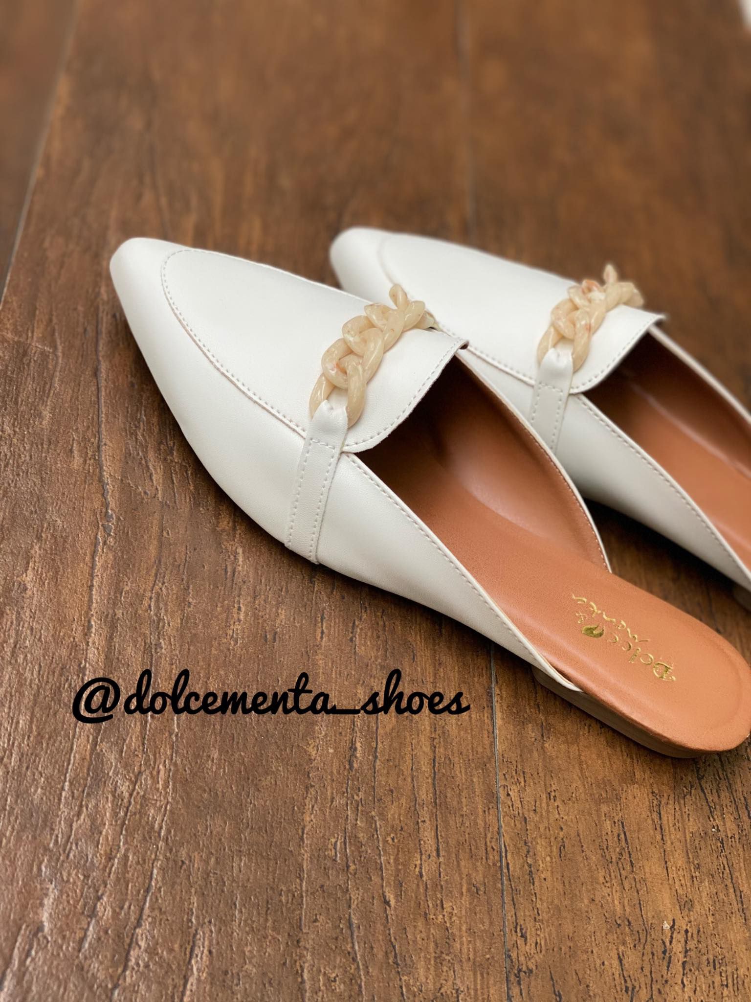 Mule off white corrente | Dolce & Menta