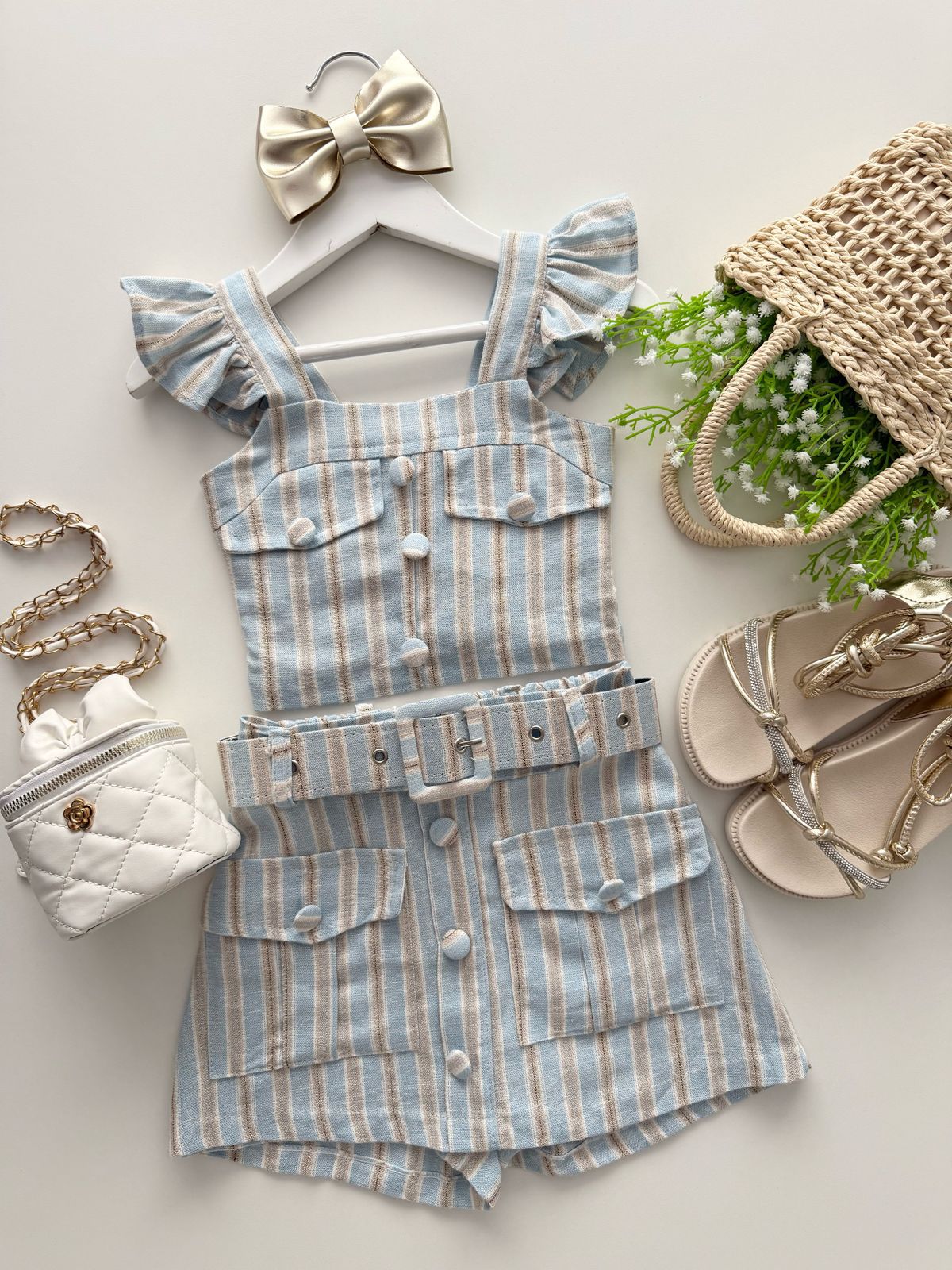 Conjunto Giulia Azul | Dondokinha Kids