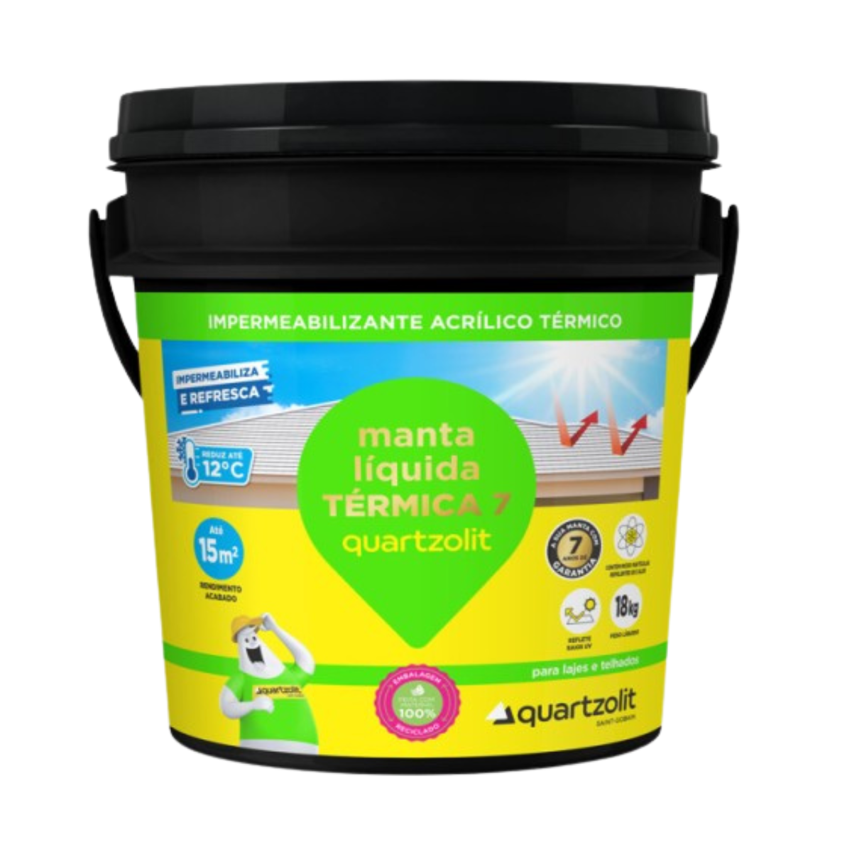 QUARTZOLIT MANTA LIQUIDA TERMICA 7 BRANCO 18KG | EDU TINTAS GUARULHOS
