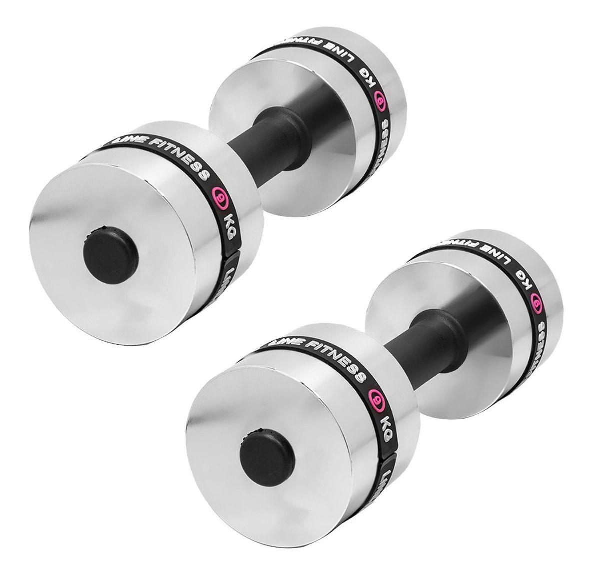 Par Halteres Cromados 9KG | Equipamentos Line Fitness