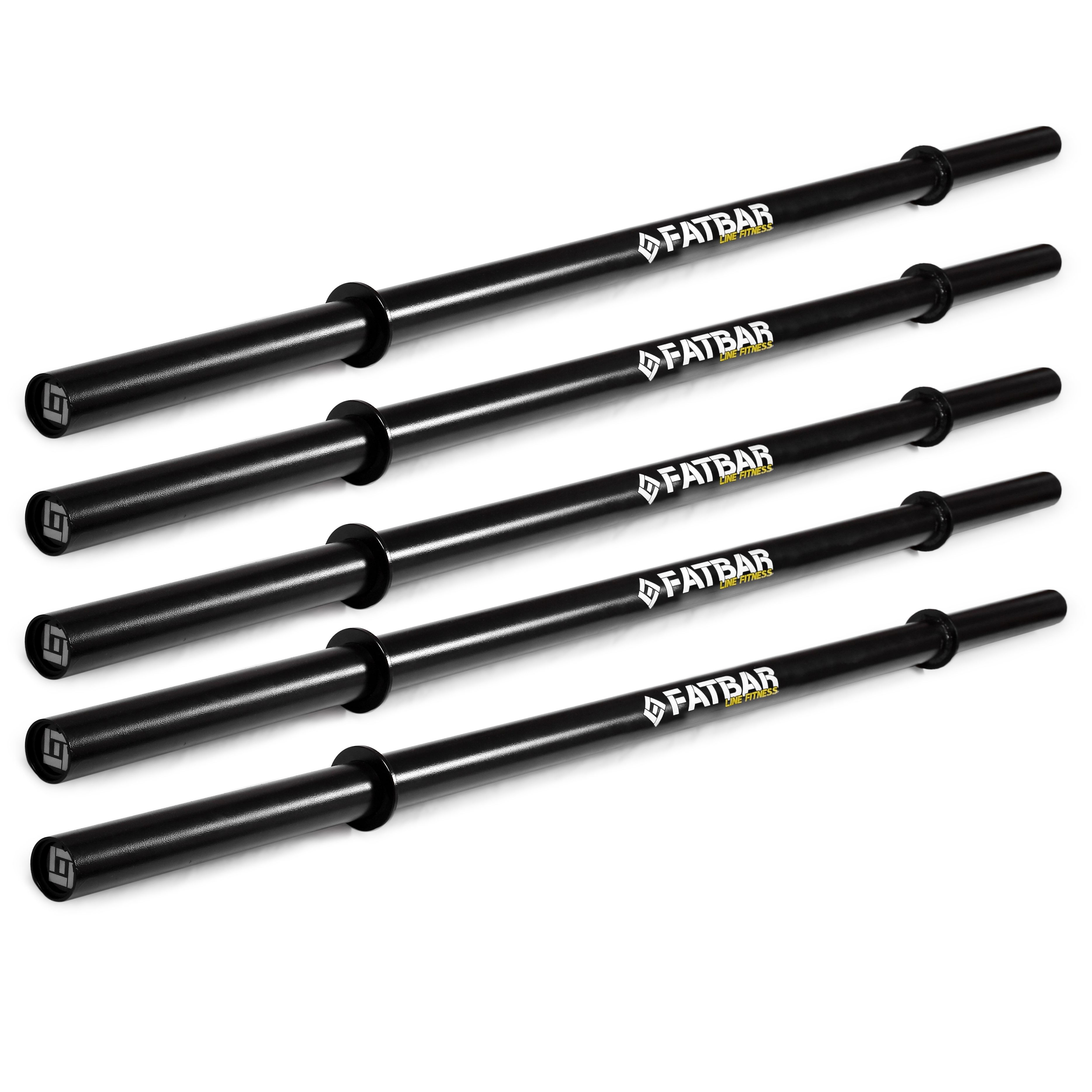 Kit 5 Fat Bar Barra Olímpica 1,80 m | Equipamentos Line Fitness