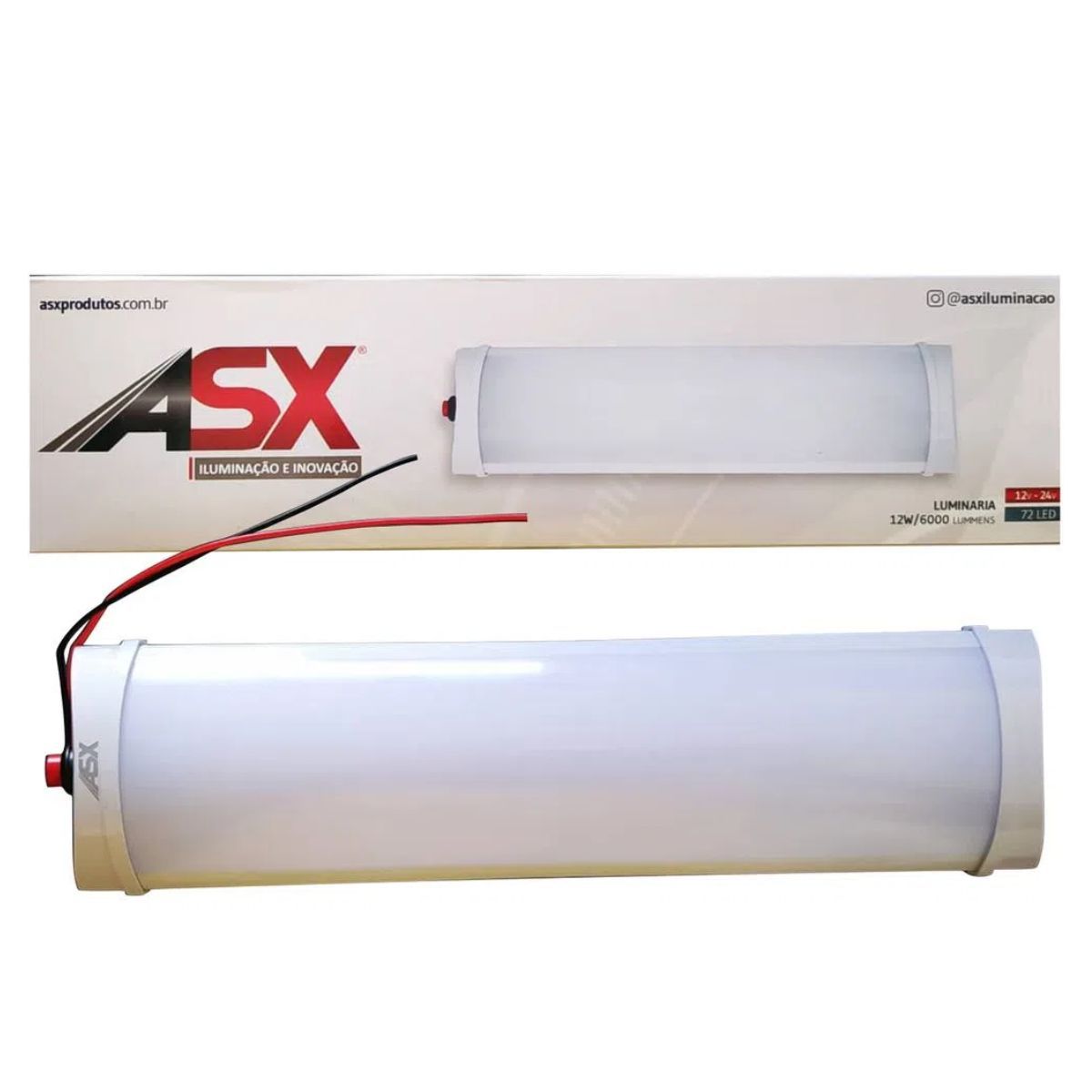 Luminaria Led Bi-volt 12v/24v 30cm - A Prova D'agua - Asx | Escutsom