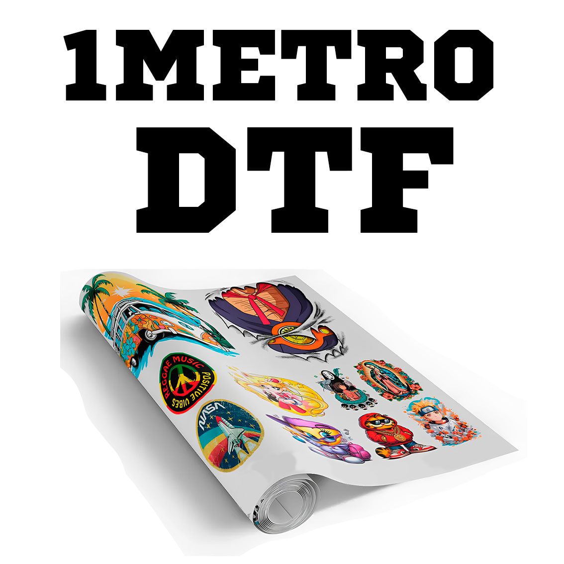 Estampa folha Dtf 100x55 Metro | ESTAMPARIA NET