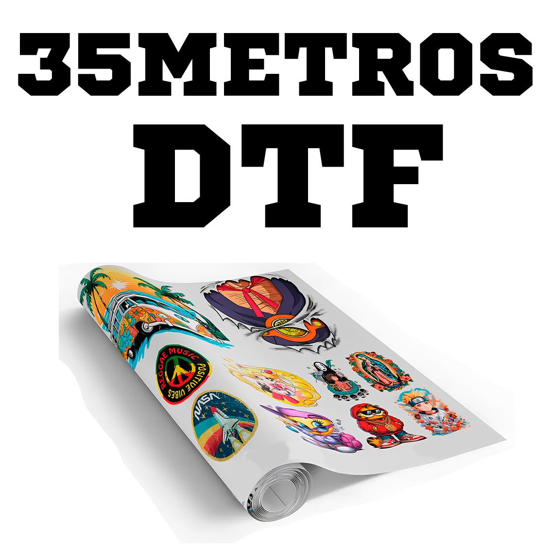 35 Metros Estampa Folha Dtf 100x55 | ESTAMPARIA NET