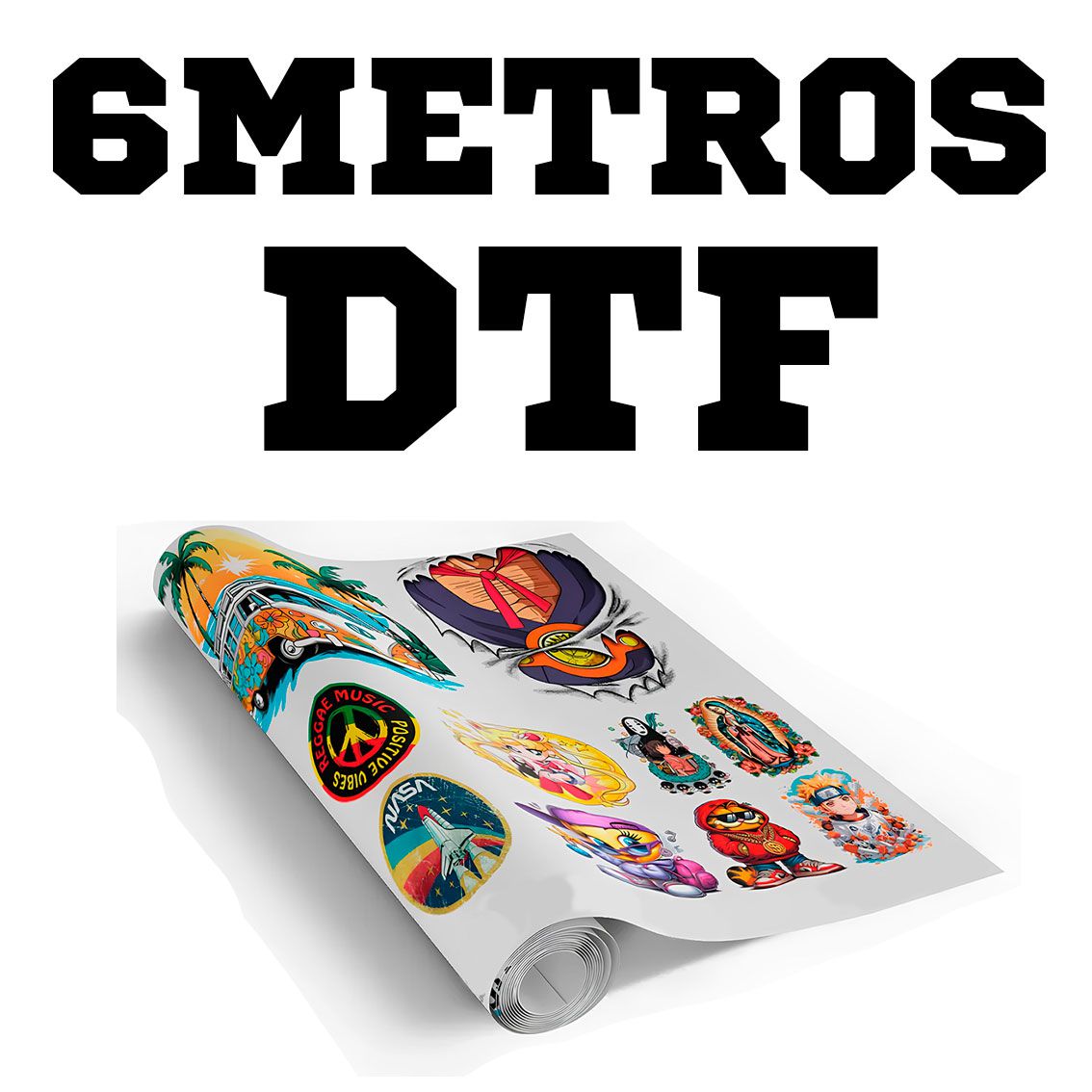 6 Metros Estampa Folha Dtf 100x55 | ESTAMPARIA NET