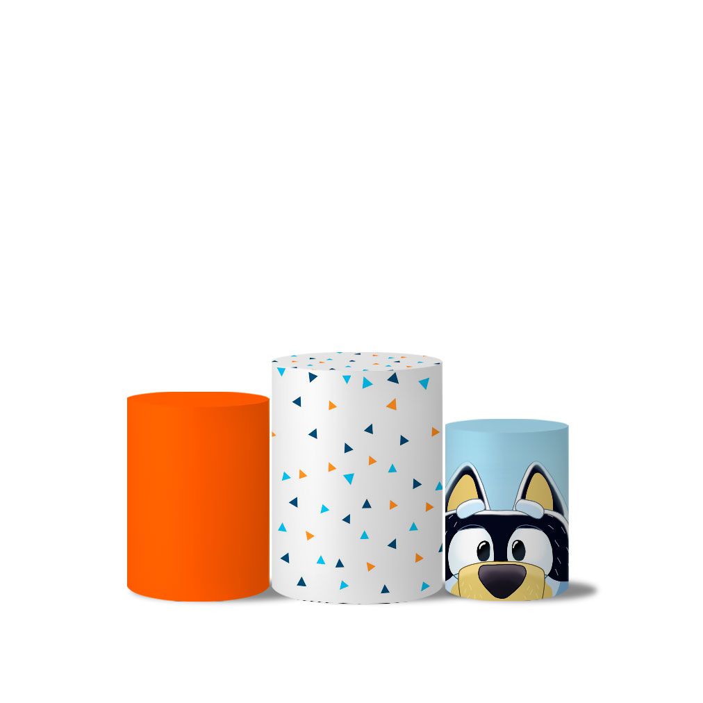 Trio Capas Cilindro Tema Bluely 2 | ESTAMPARIA NET