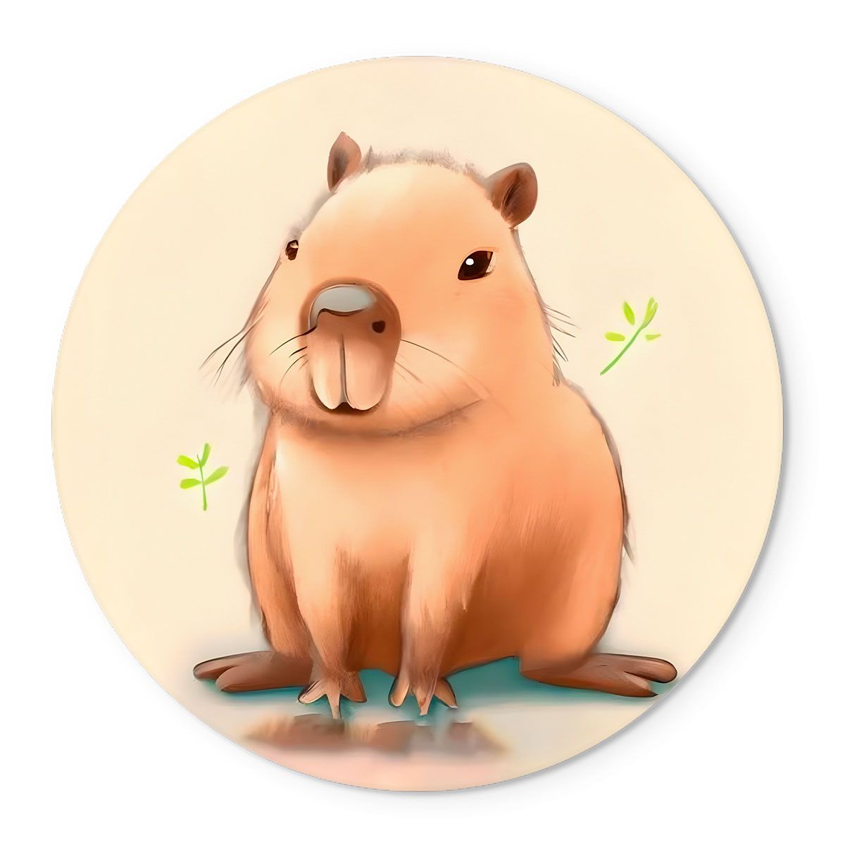 Painel Redondo Tema Capivara 1 | ESTAMPARIA NET