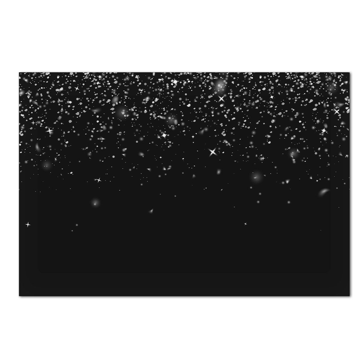Painel Retangular Horizontal 2,20x1,50 Tema Glitter Preto e Prata ...