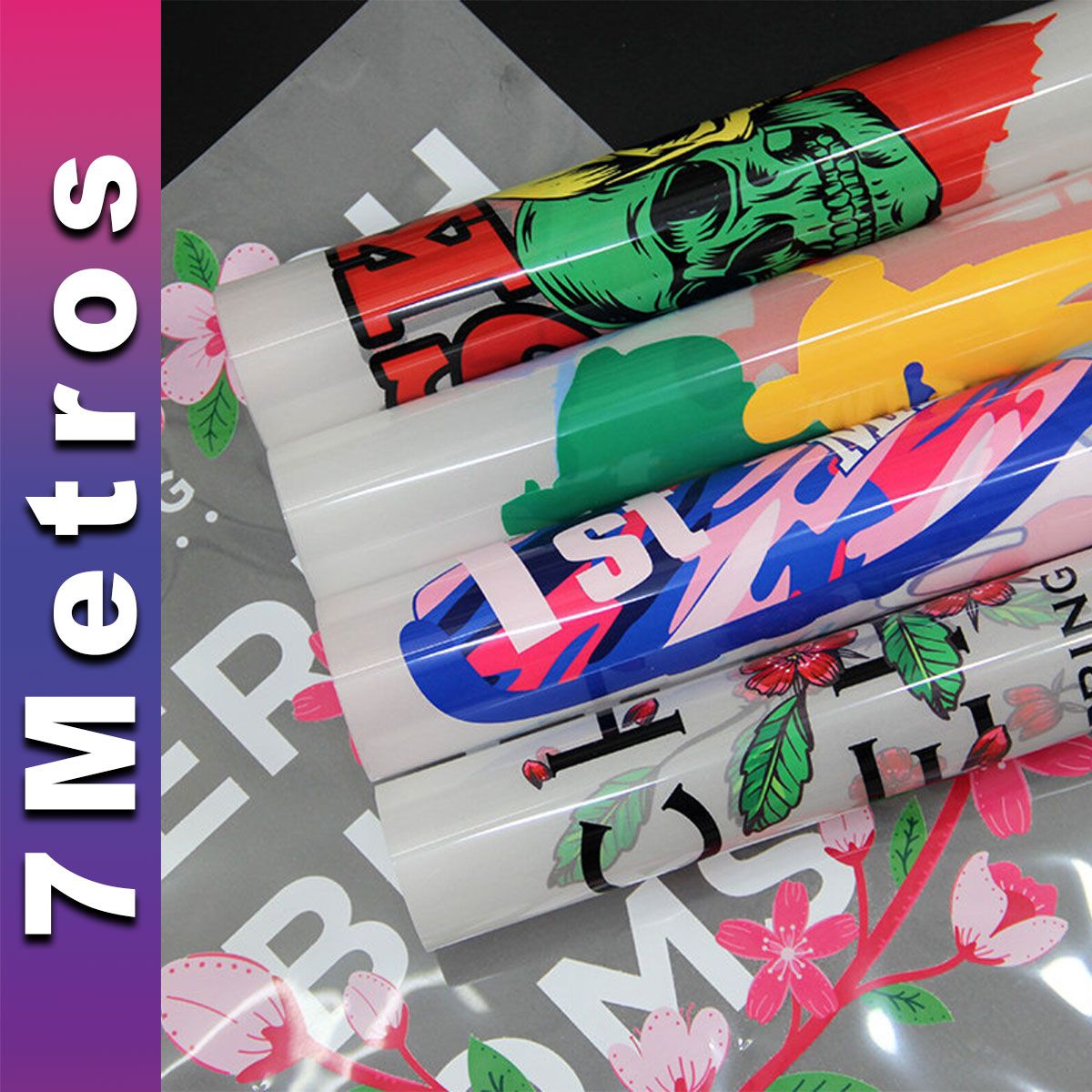 7 Metros Estampa Folha Dtf 100x55 | ESTAMPARIA NET