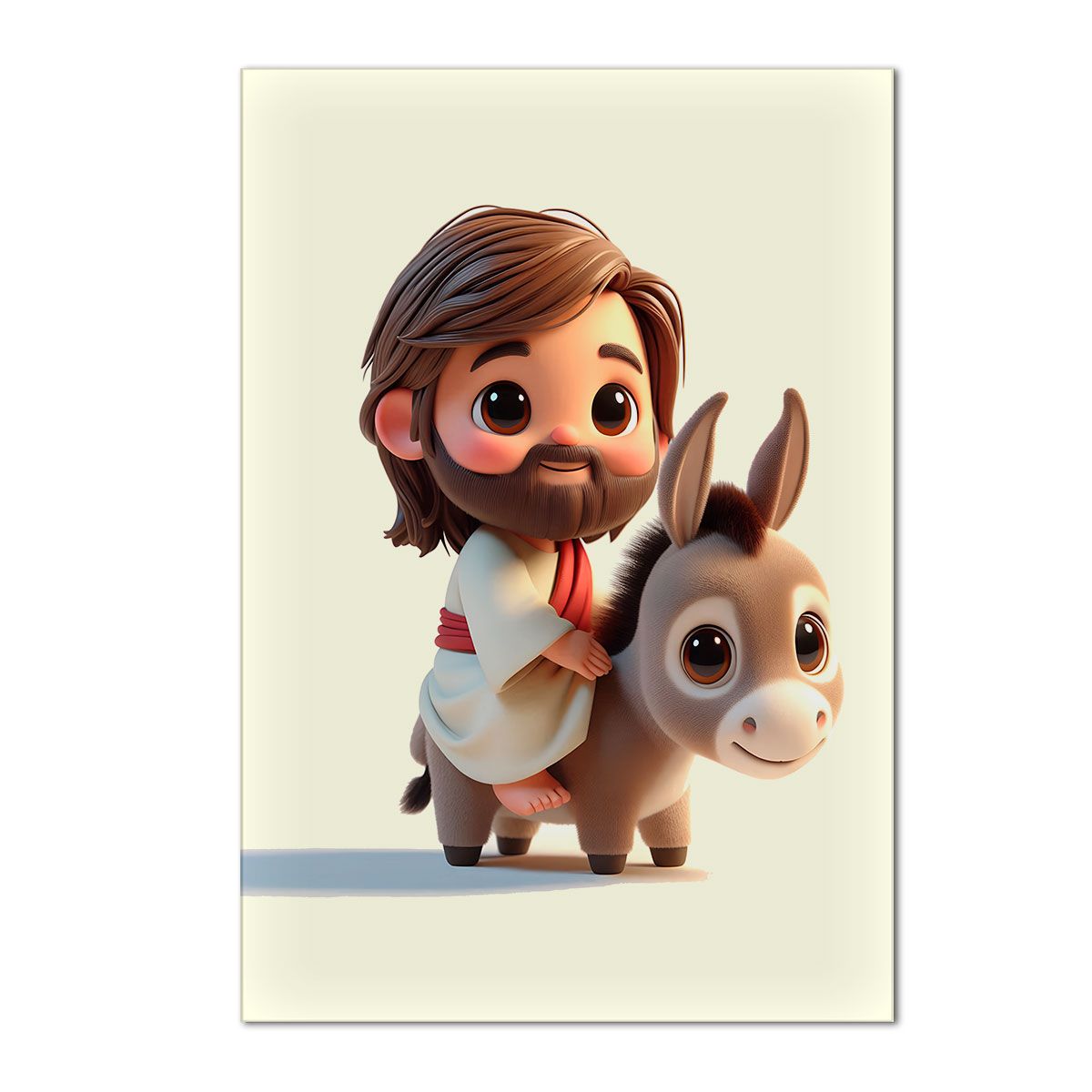 Painel Retangular Tema Jesus Cute 3D | ESTAMPARIA NET