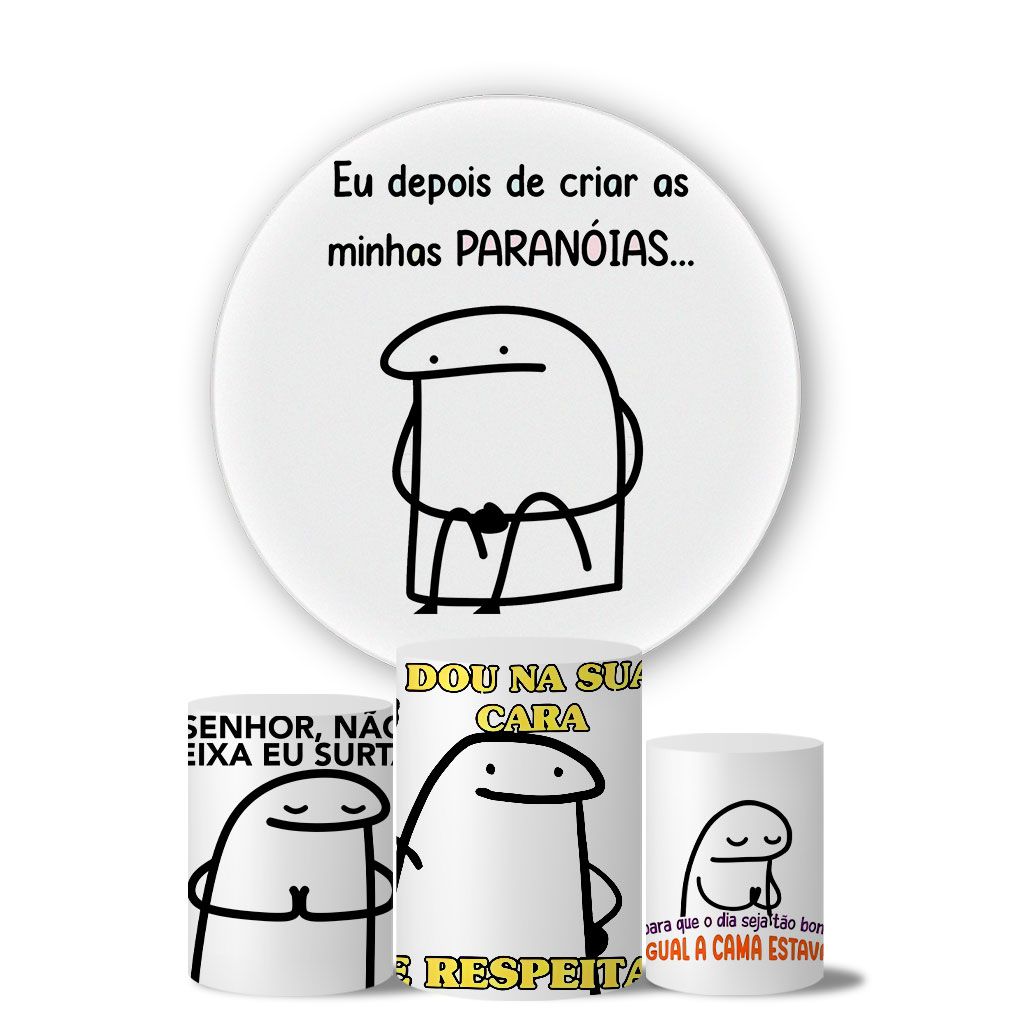 Trio Capas Cilindros + Painel Veste Fácil Flork Surtado | ESTAMPARIA NET