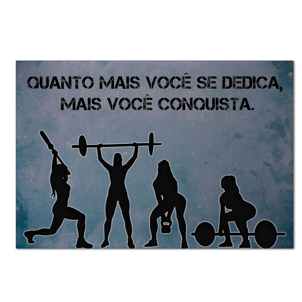 Painel Retangular Horizontal 2,20x1,50 Tema Fitness 3 | ESTAMPARIA NET