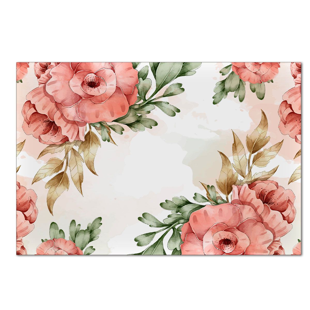 Painel Retangular Horizontal 2,20x1,50 Tema Floral 17 | ESTAMPARIA NET