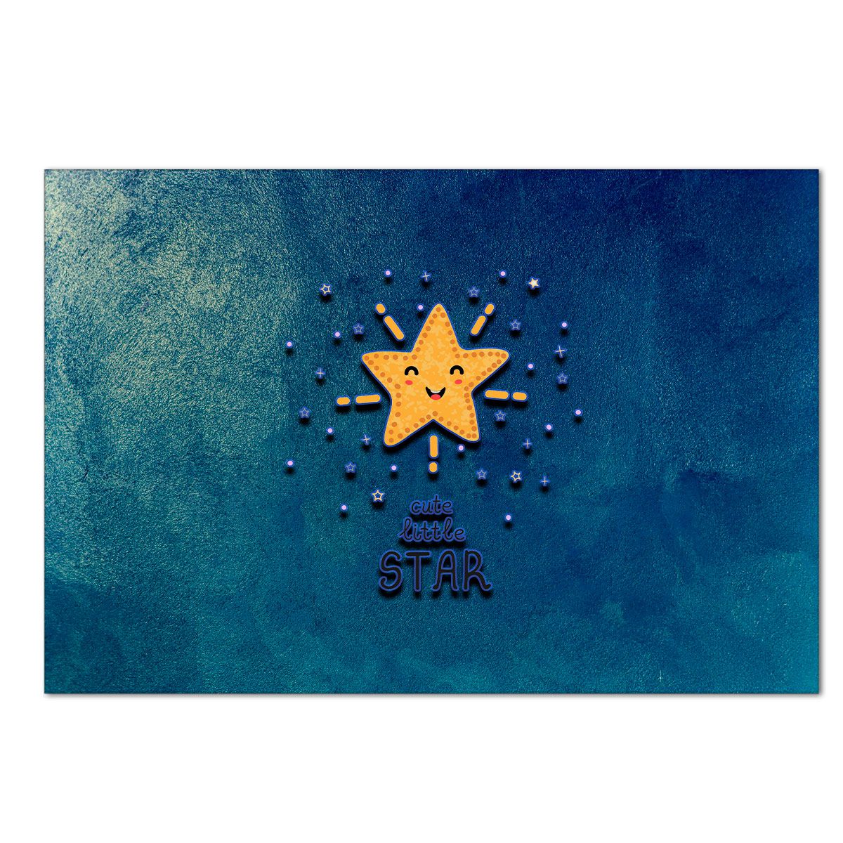 Painel Retangular Horizontal 2,20x1,50 Tema Little Star | ESTAMPARIA NET
