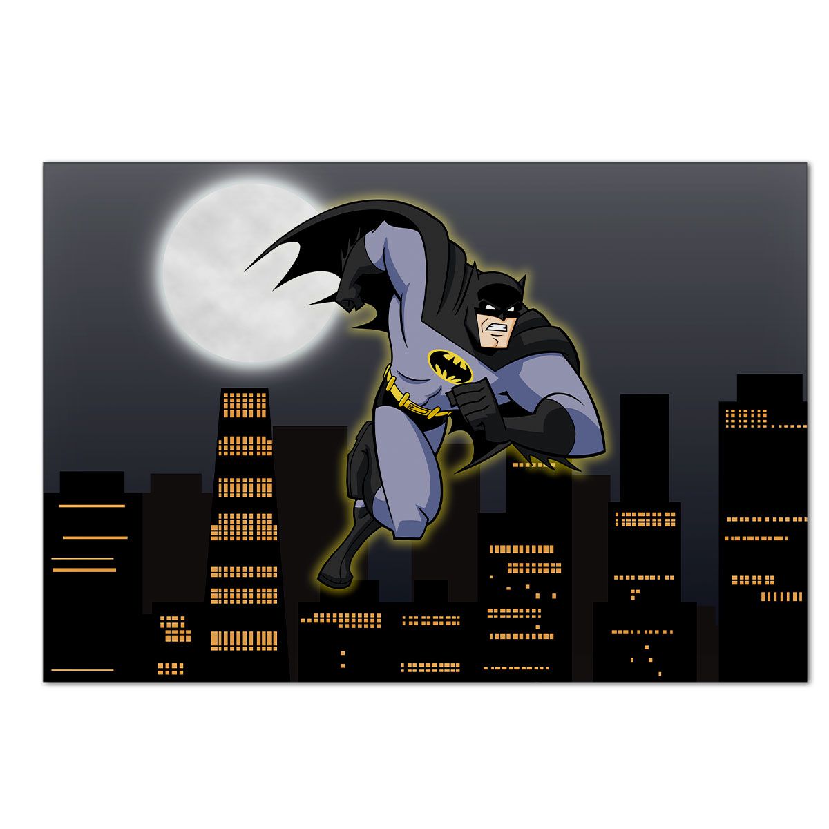 Painel Retangular Horizontal Batman Noturno | ESTAMPARIA NET
