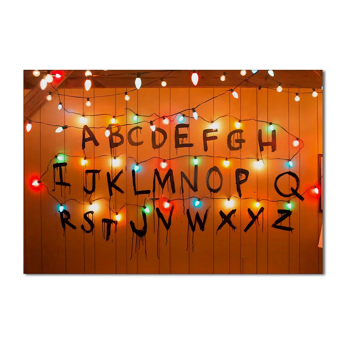 Painel Retangular Horizontal Stranger Things | ESTAMPARIA NET