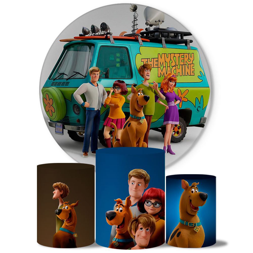Trio Capas Cilindros + Painel Veste Fácil Scooby-Doo | ESTAMPARIA NET