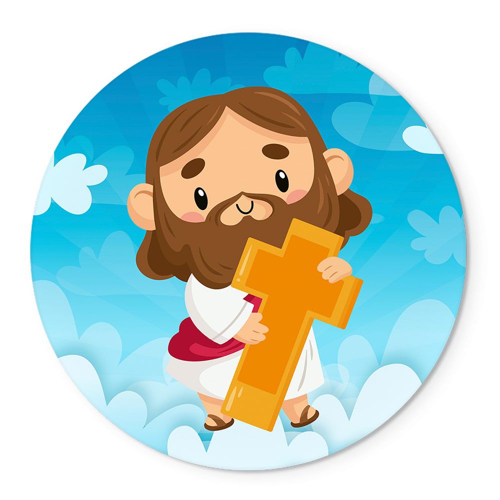 Painel Temático Jesus Cute Veste Fácil C/ Elástico | ESTAMPARIA NET