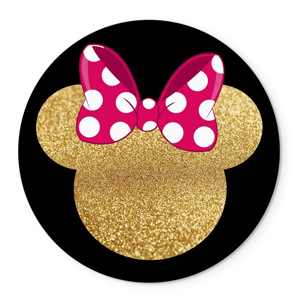 Painel Temático Minnie Dourado Veste Fácil C/ Elástico | ESTAMPARIA NET