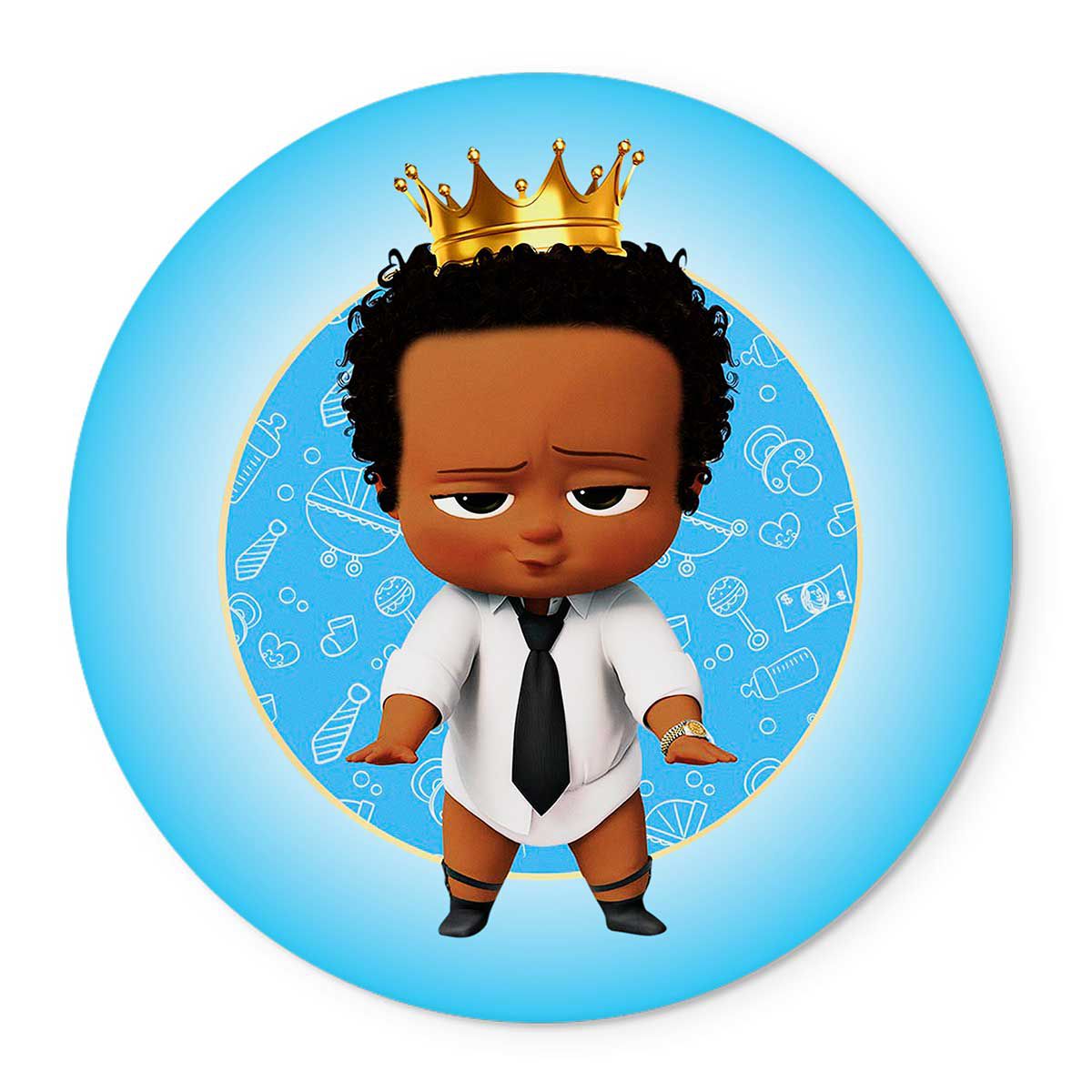 Painel Redondo Abre Fácil Pegue Monte Tema Poderoso Chefinho Moreno ...