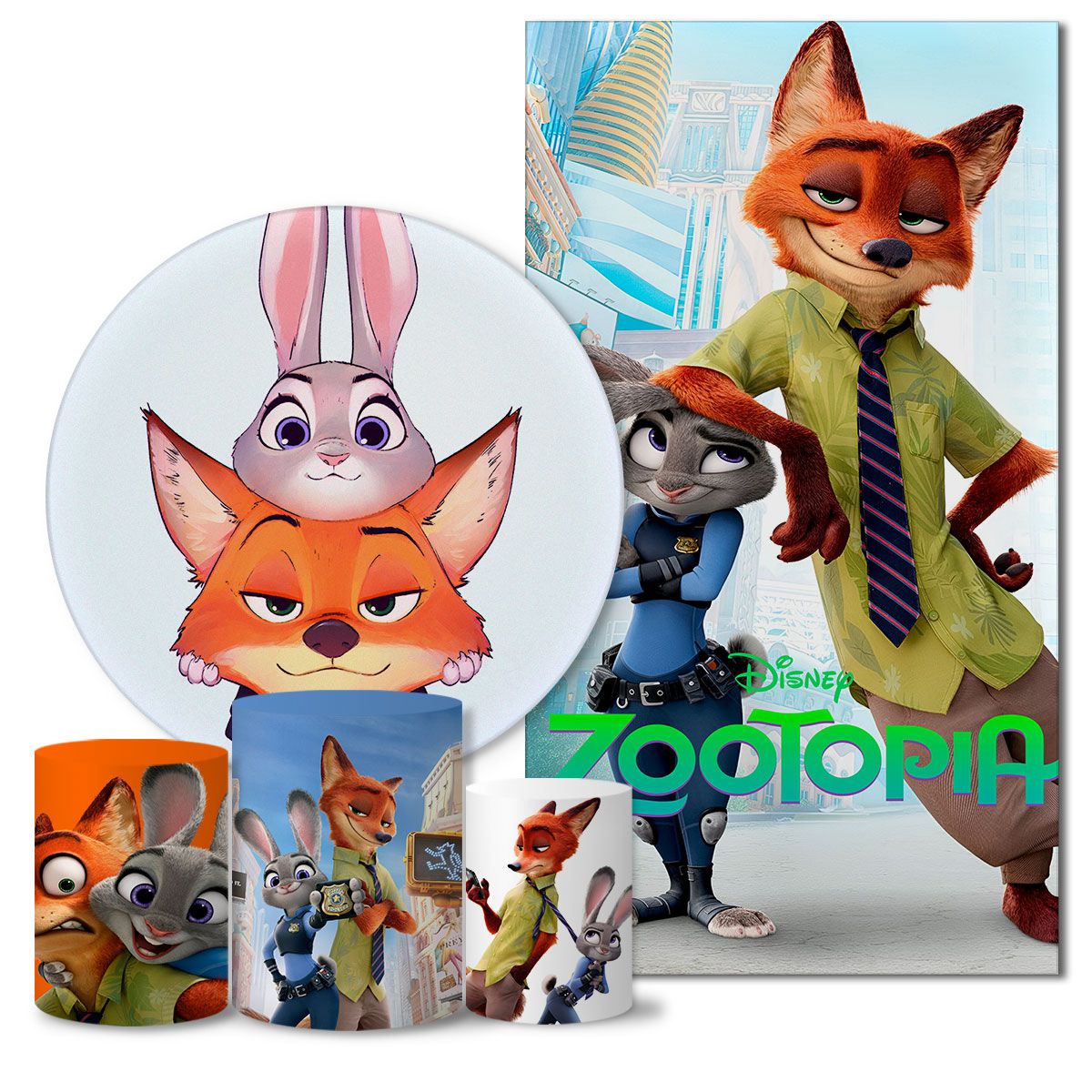 Trio Capas + Painéis Casado Zootopia Veste Facil | ESTAMPARIA NET