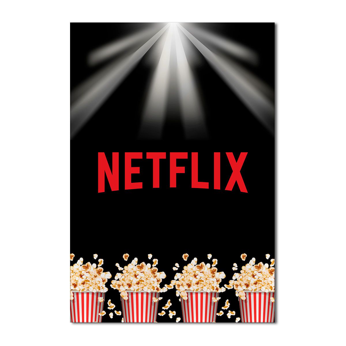Painel Festa Retangular Tema Netflix | ESTAMPARIA NET