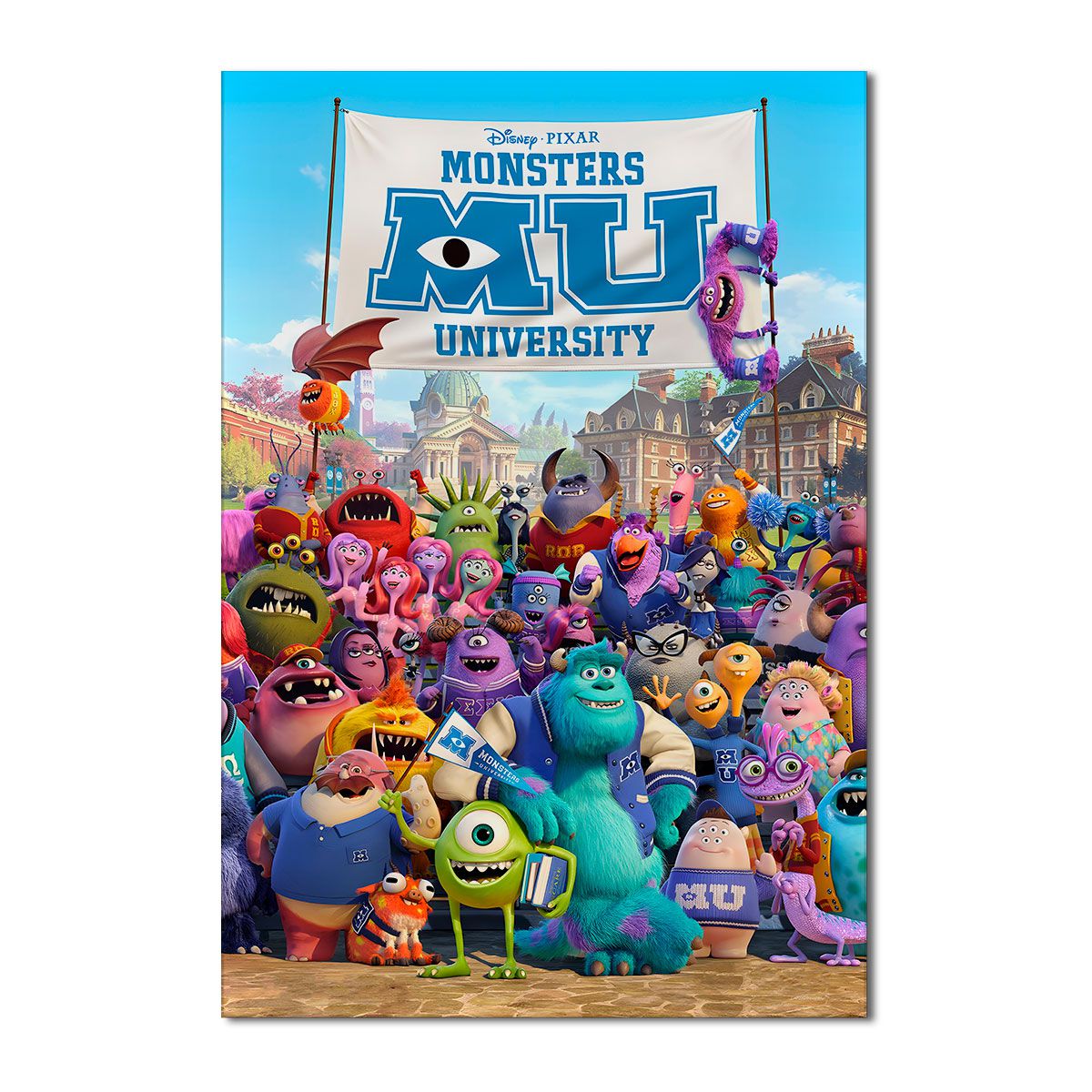 Painel Festa Retangular Tema Universidade Monstros | ESTAMPARIA NET