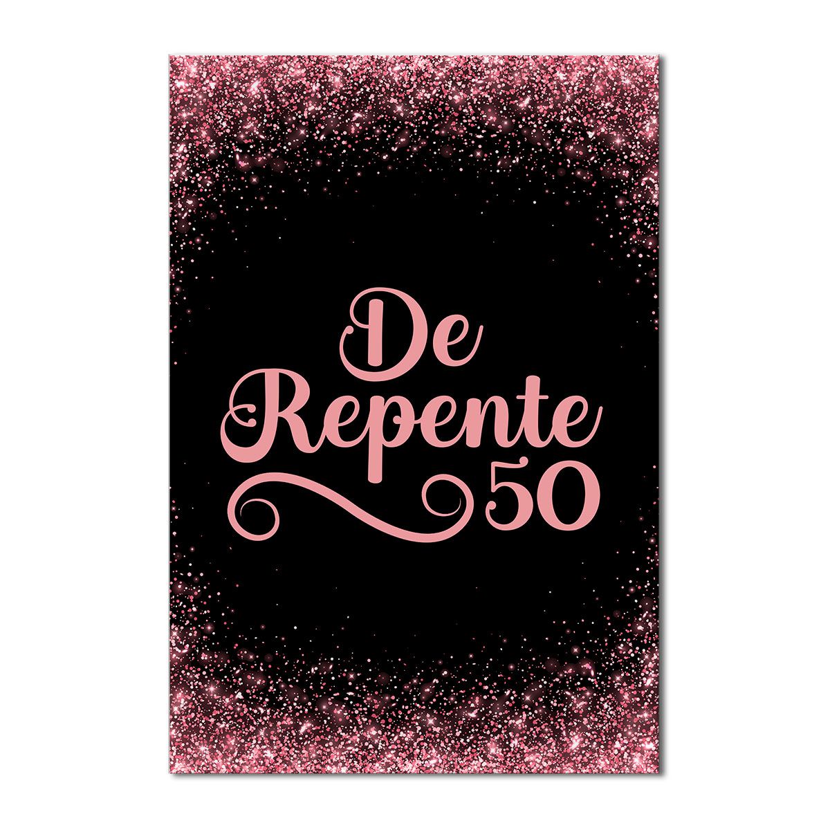 Painel Festa Retangular De repente 50 Rose | ESTAMPARIA NET
