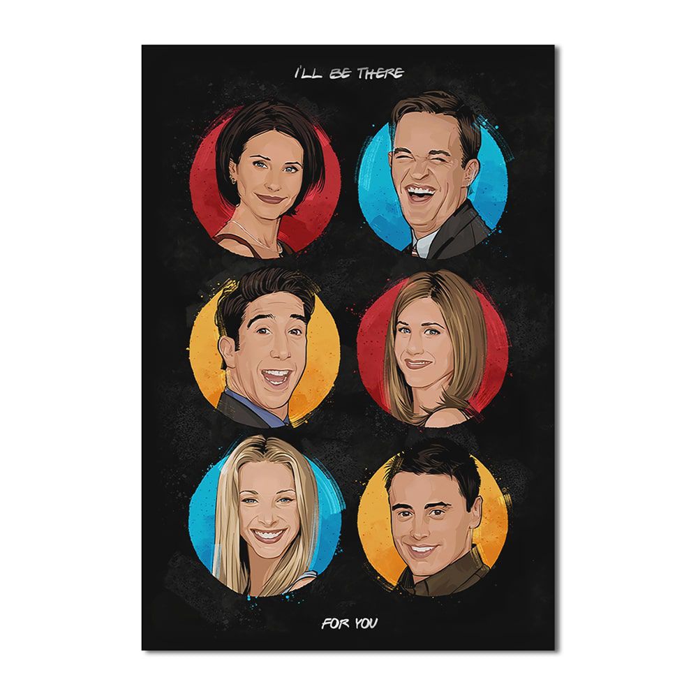 Painel Festa Retangular Friends | ESTAMPARIA NET