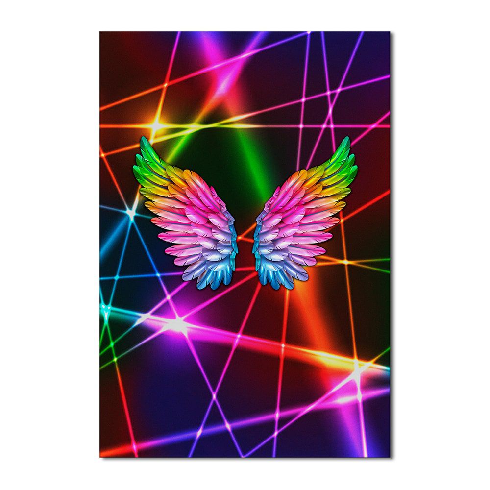 Painel Festa Retangular Neon Asa | ESTAMPARIA NET