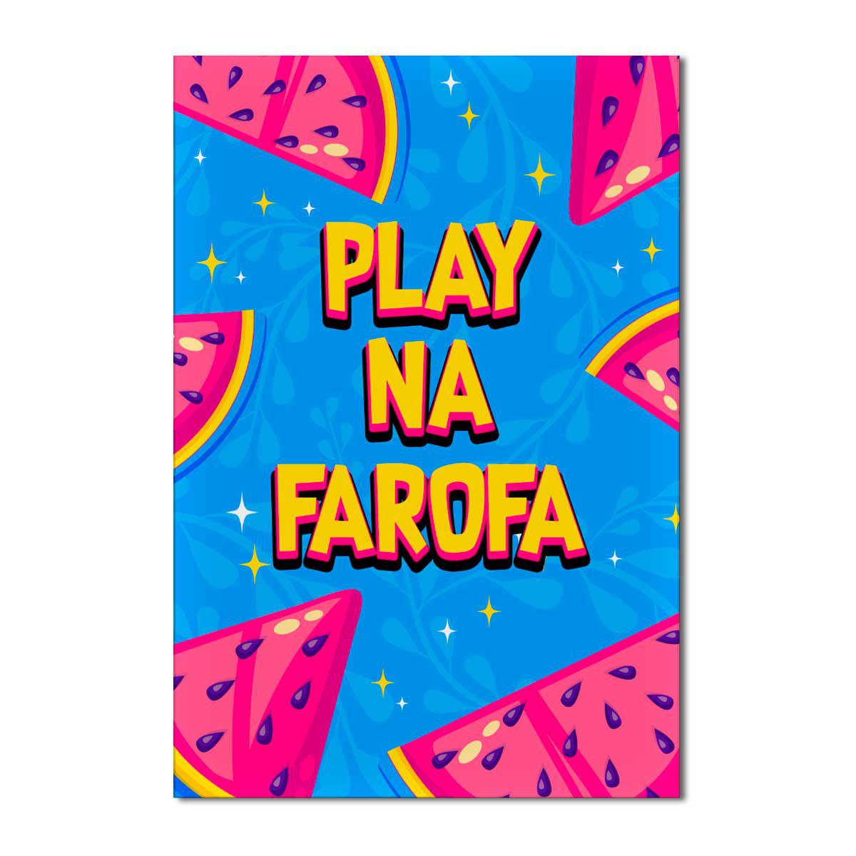 Painel Festa Retangular Farofa | ESTAMPARIA NET