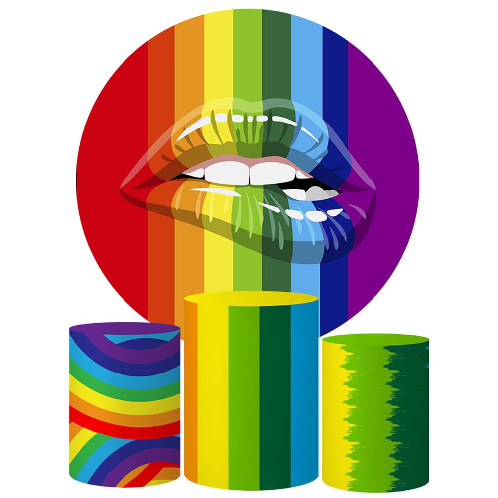 Trio Capa Cilindro + Painel Tema Lgbt Veste Fácil | ESTAMPARIA NET