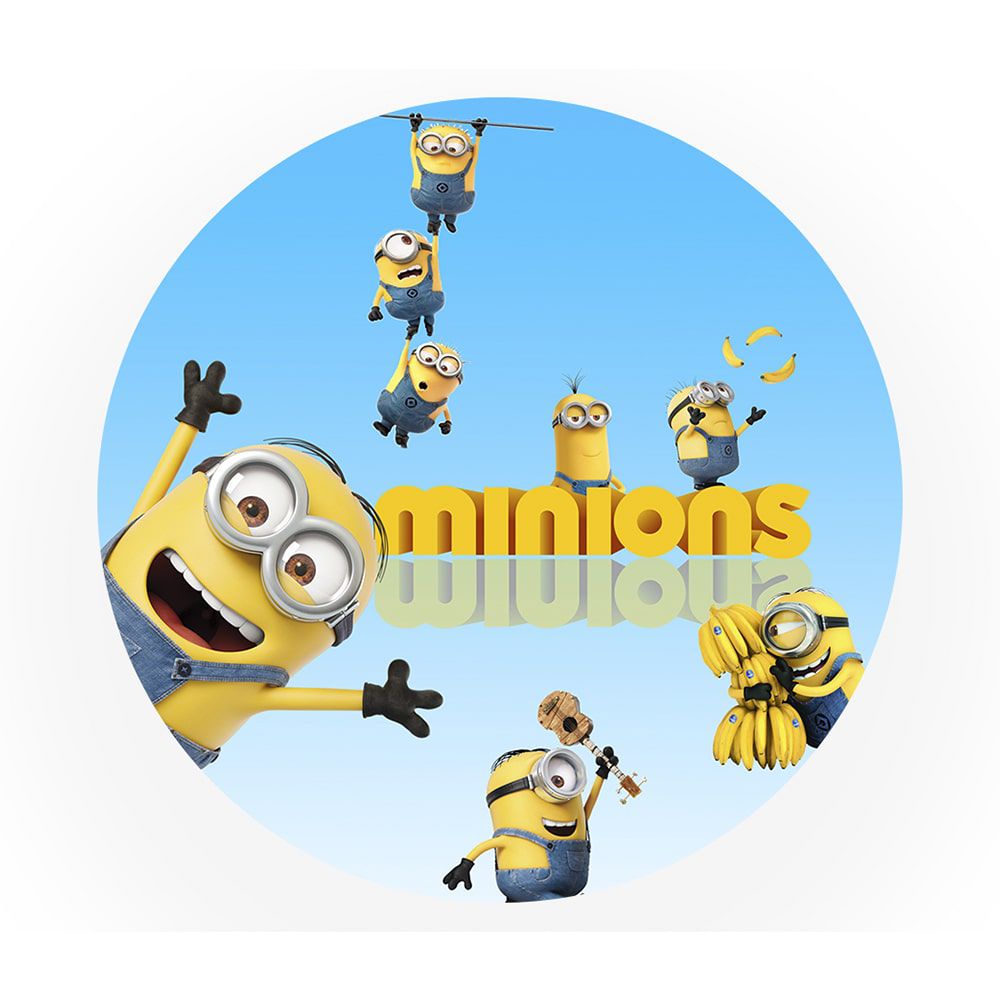 Painel Temático Minions Azul Veste Fácil C/ Elástico | ESTAMPARIA NET