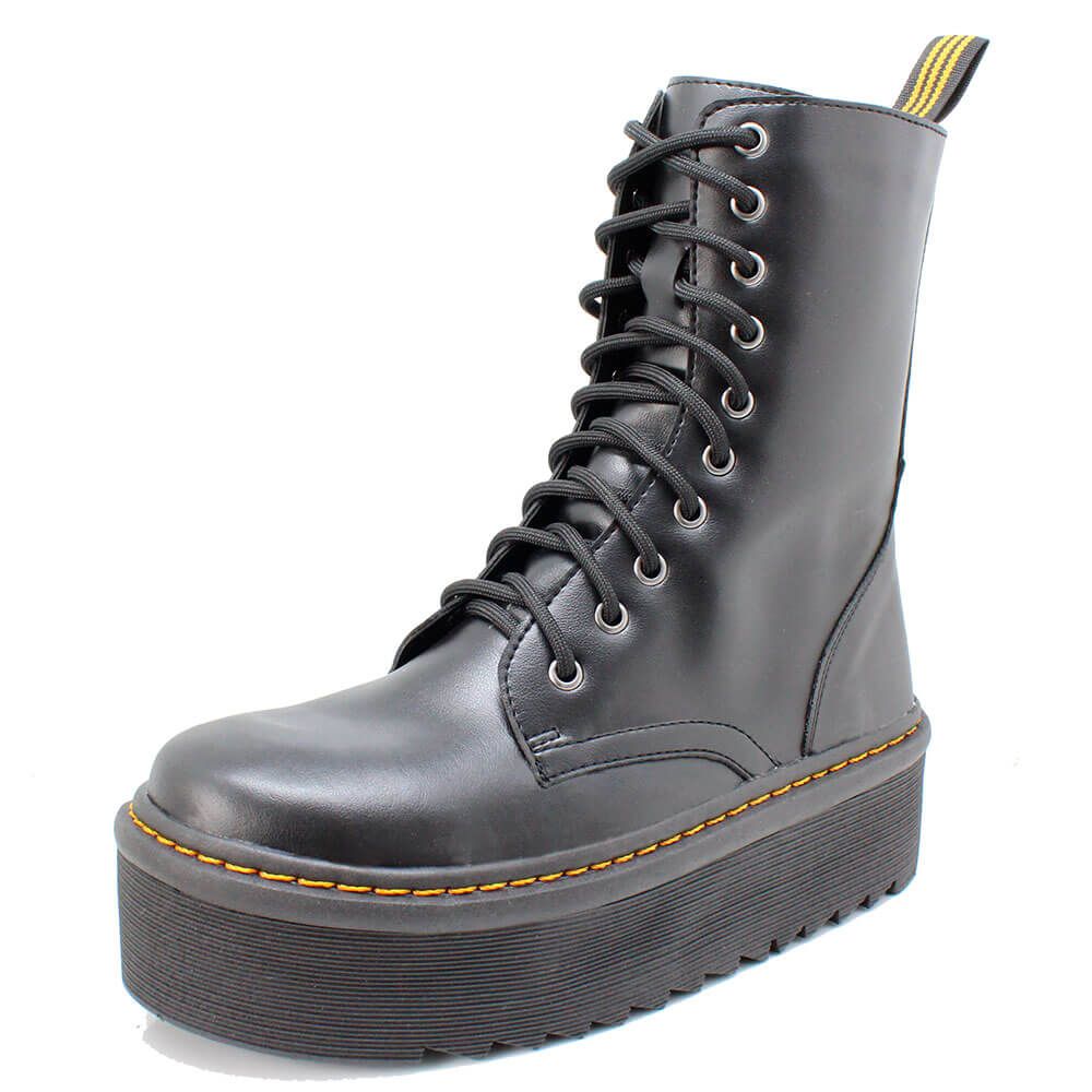 Coturno Plataforma Brienne Estilo Veggie Preto | ESTILO VEGGIE SHOES