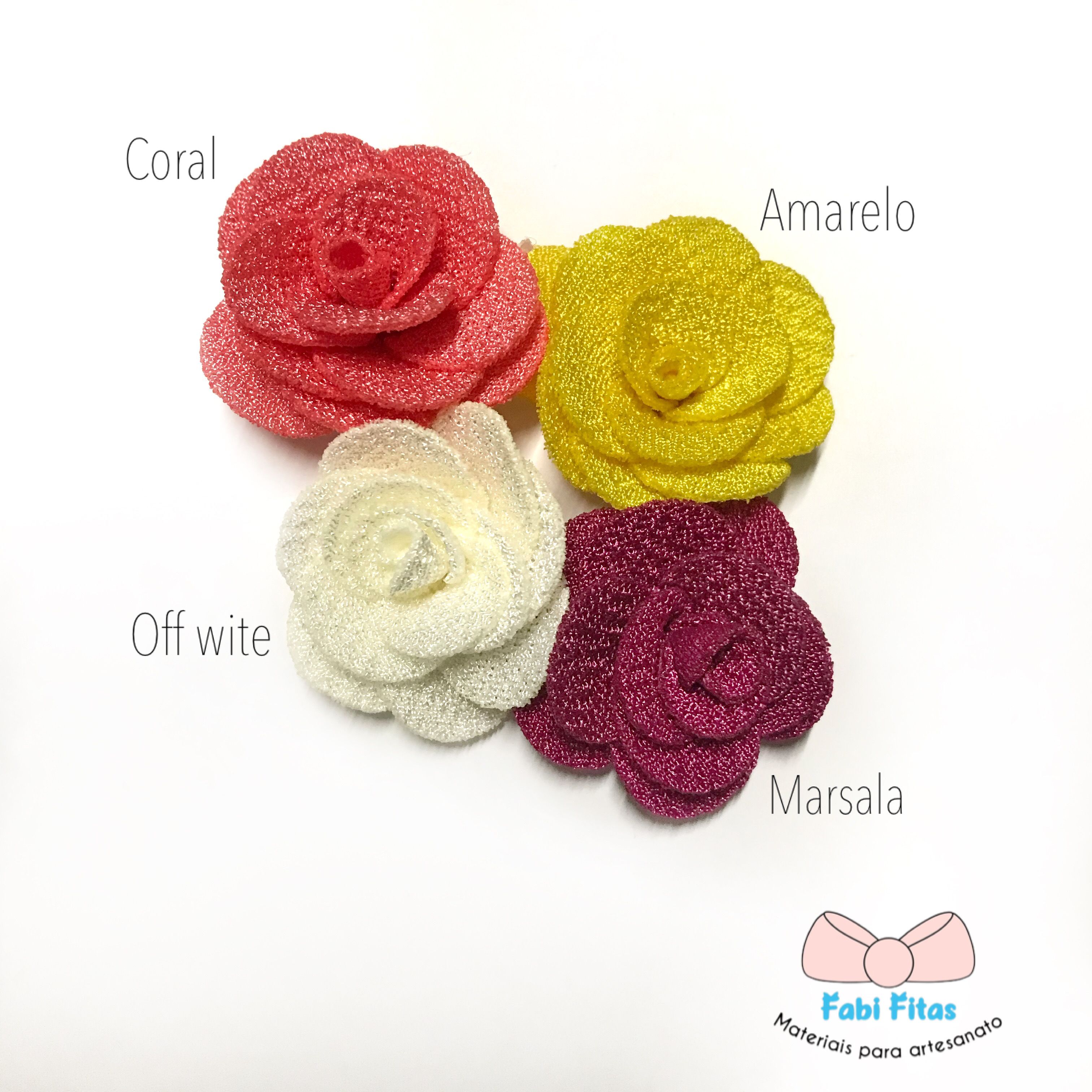 Flor De Tecido Fabifitas