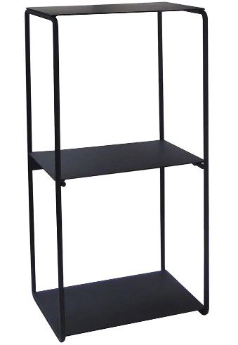 NICHO METAL DUPLO PRETO MICROTEXTURIZADO | Fechacom
