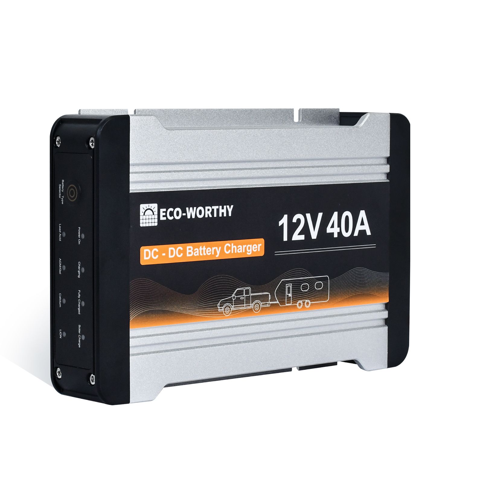 Carregador DCDC 12V 40A para carga de bateria MPPT integrado Marca Eco Worthy | TOP RV ...