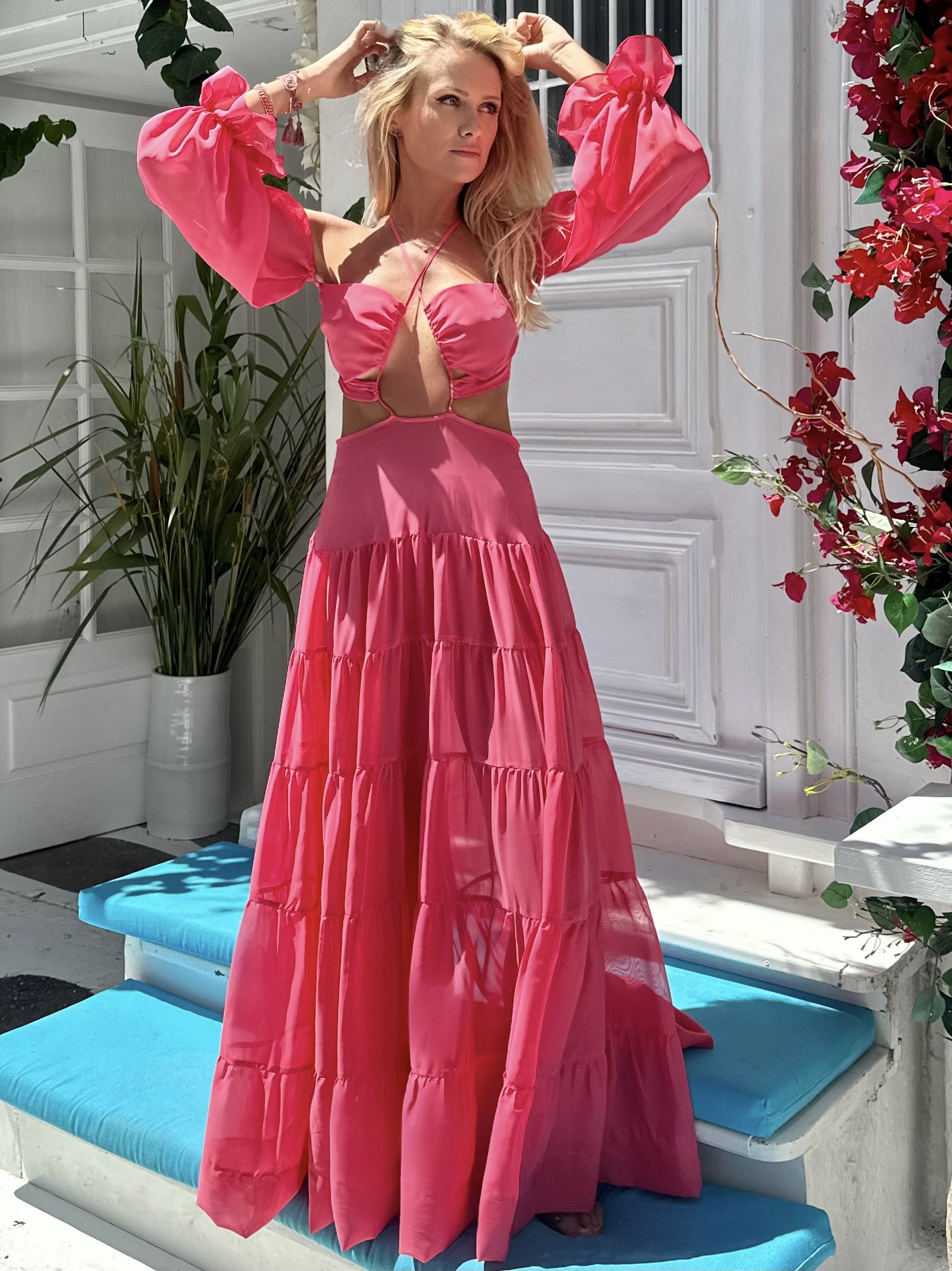 Vestido Positano Rosa | Fika Beachwear