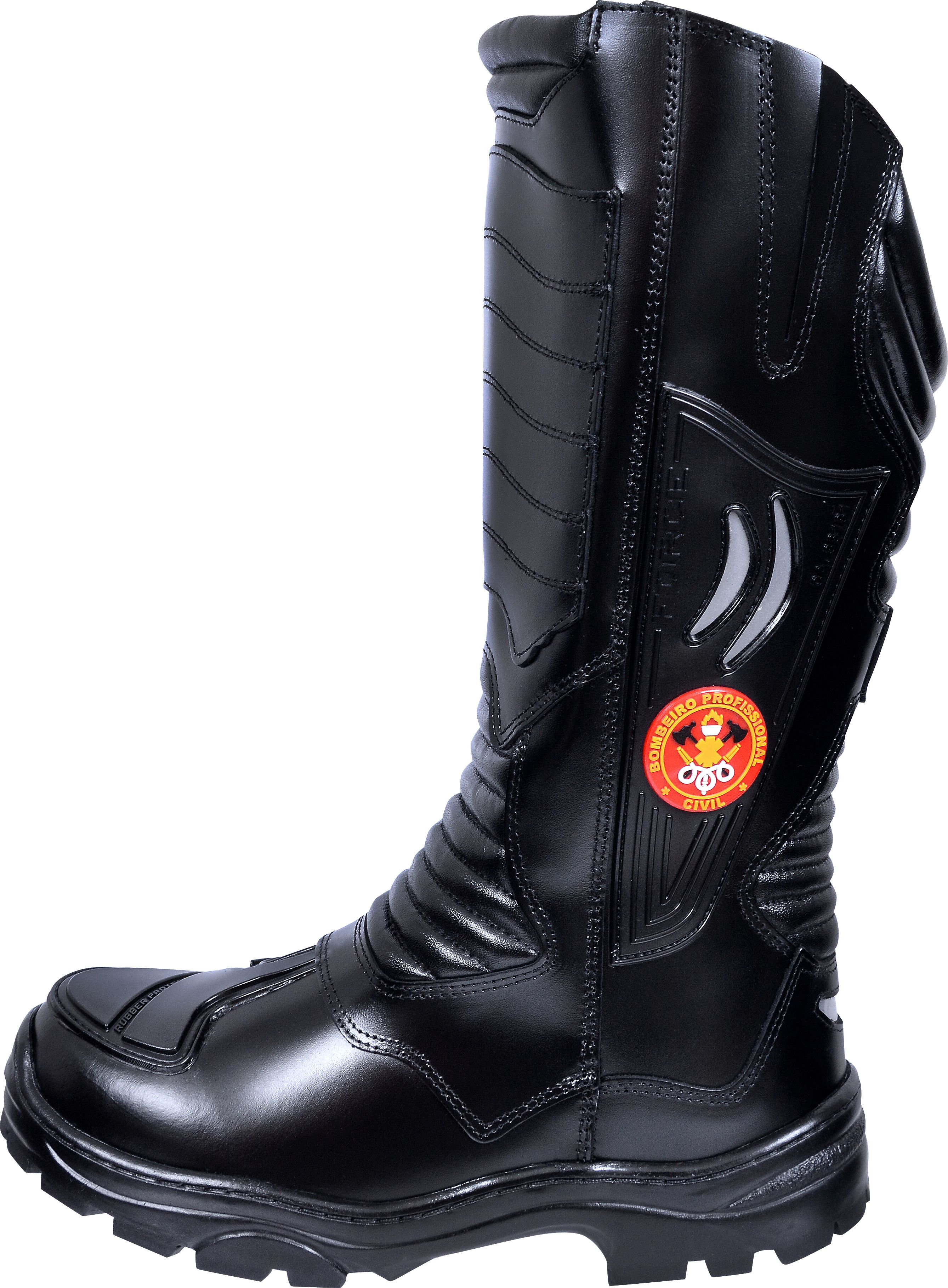 Bota Tática Bombeiros Force Mod. Premium Alto Brilho (CA) | FORCE ...